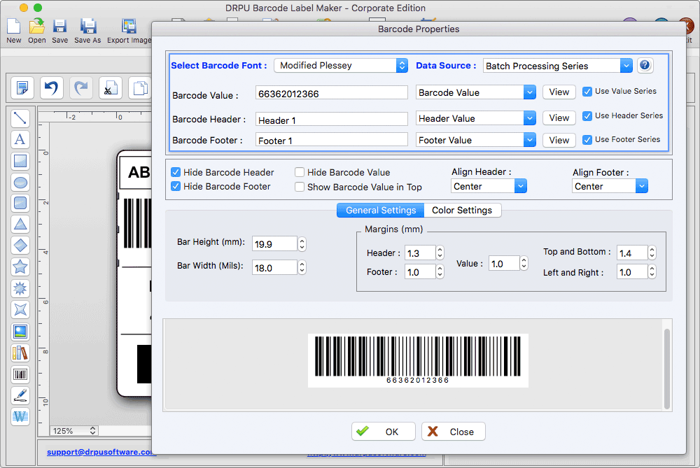 Business Barcode - Mac Corporate Edition Screenshots
